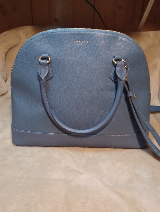RADLEY LONDON | Bags | Radley Blue Leather Dome Satchel | Poshmark